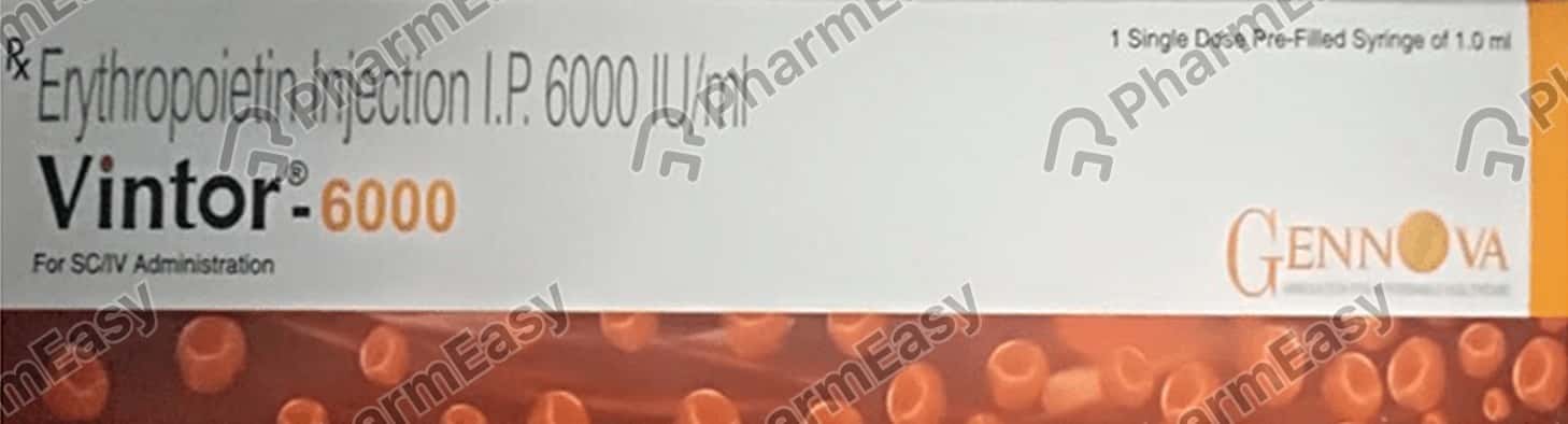 Vintor 6000 IU Solution For Injection (1): Uses, Side Effects, Price ...