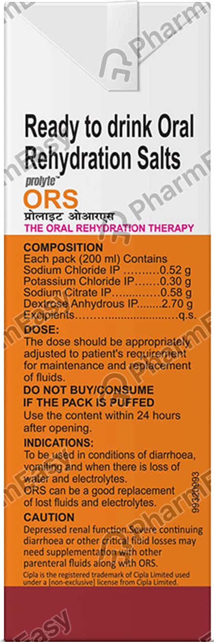 Ors Orange Flavour Tetrapack Of 200ml Liquid: Uses, Side Effects, Price ...