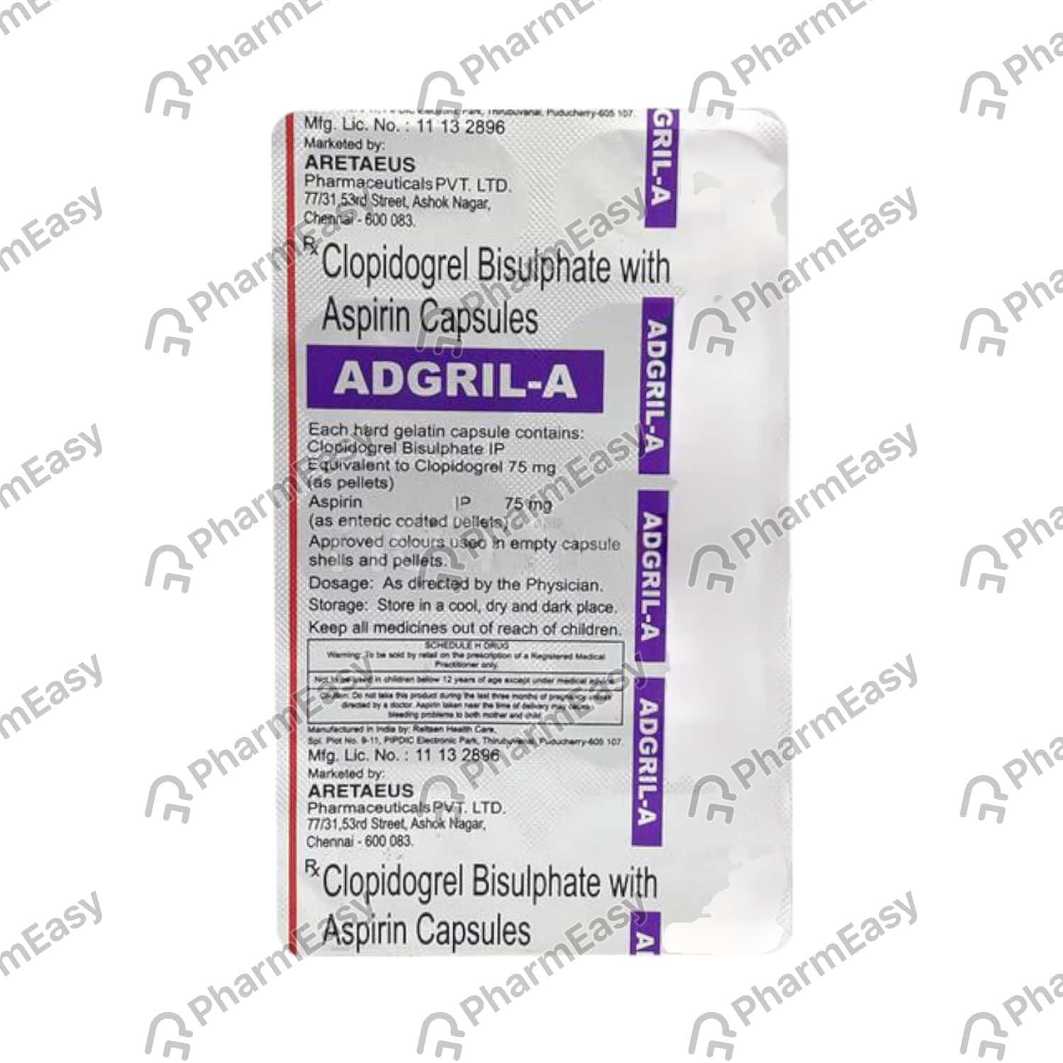 Adgril A Strip Of 10 Capsules: Uses, Side Effects, Price & Dosage ...
