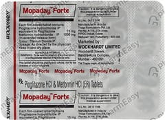 Mopaday Forte Strip Of 10 Tablets: Uses, Side Effects, Price & Dosage ...