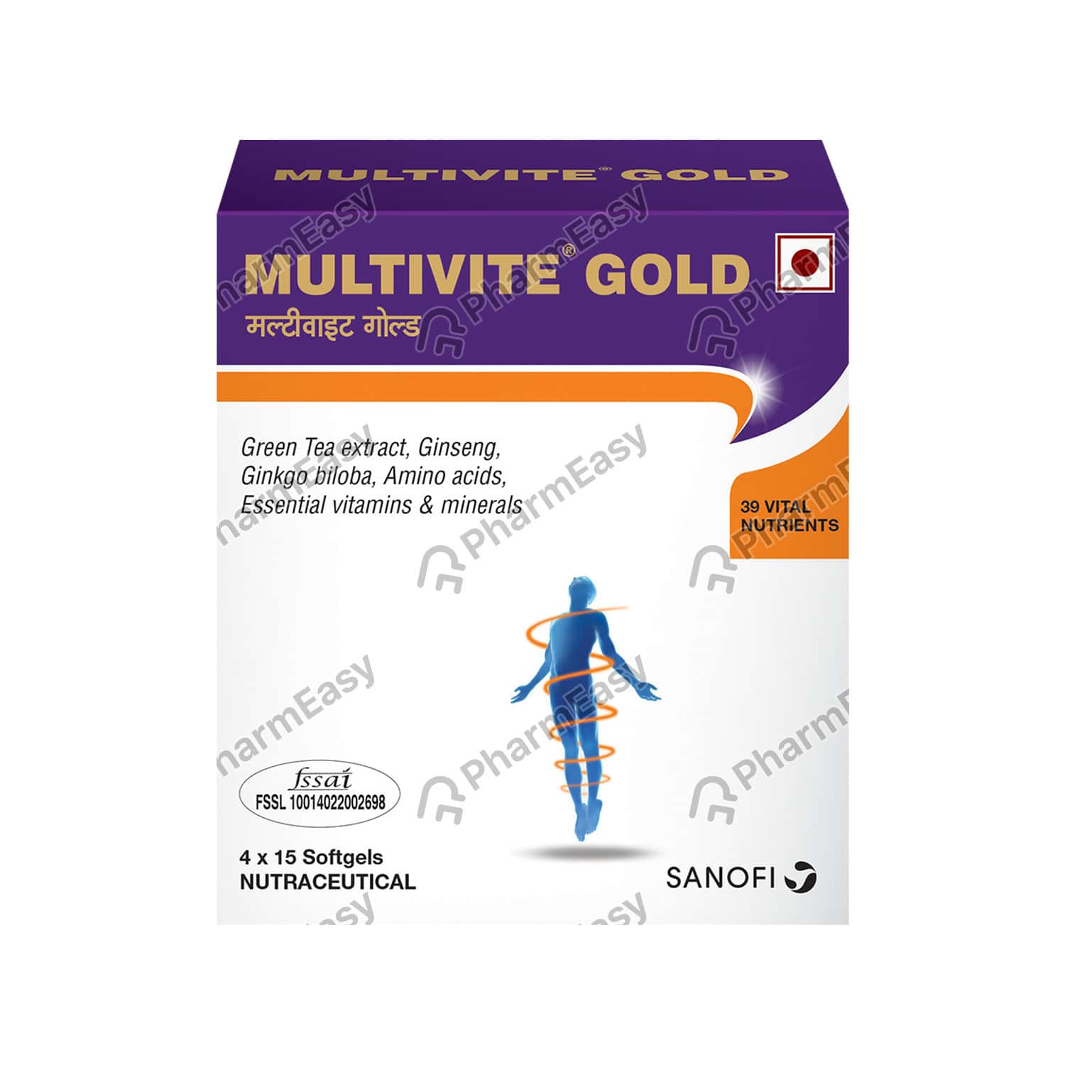 Buy Multivite Gold Strip Of 15 Capsule Online at Flat 18% OFF* | PharmEasy