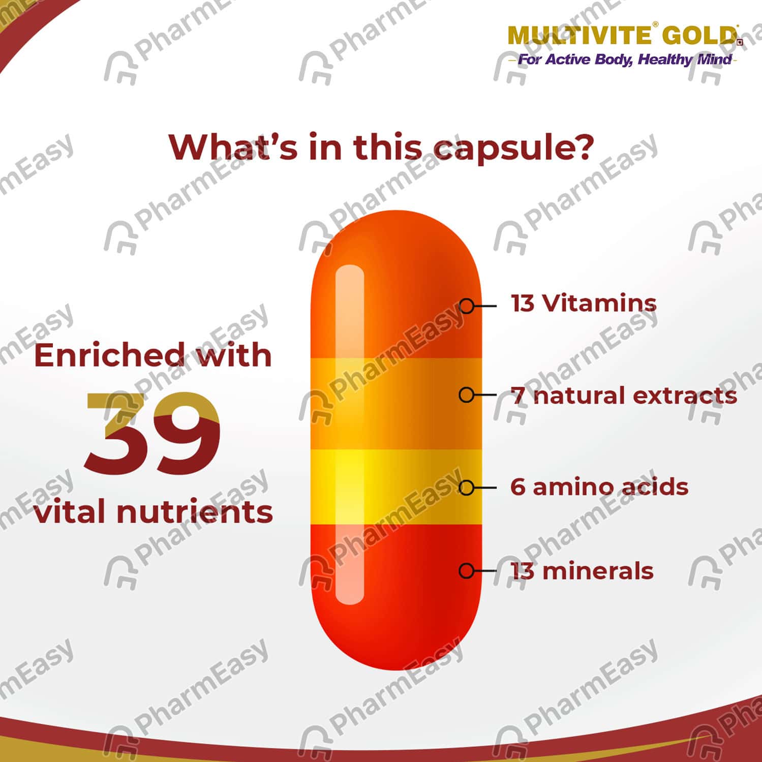Buy MULTIVITE GOLD STRIP OF 15 SOFTGEL CAPSULES Online & Get Upto 60% ...
