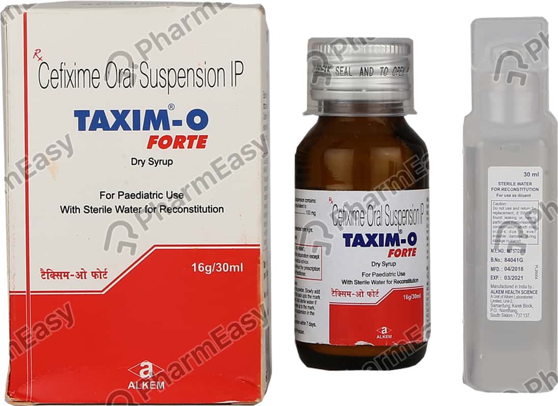 Taxim O Forte 100 MG/5ML Dry Syrup (30): Uses, Side Effects, Price ...