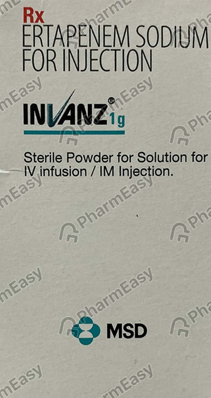 Buy Invanz 1 G Powder For Injection (1) Online & Save Up to 24% at ...