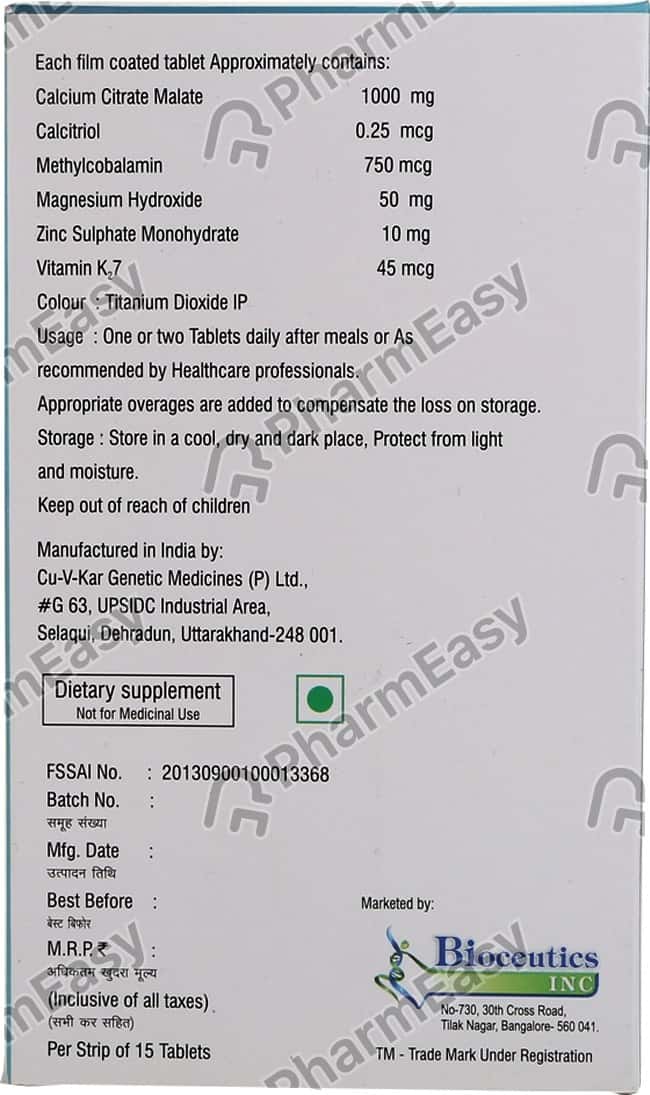 Buy Calorich M Strip Of 15 Tablets Online at Flat 15% OFF | PharmEasy