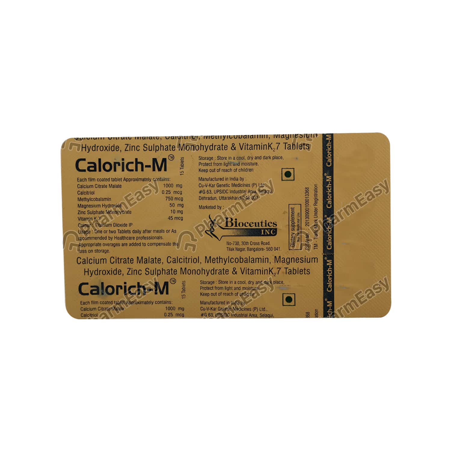Buy Calorich M Strip Of 15 Tablets Online at Flat 18% OFF* | PharmEasy