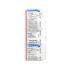Nicip Md 100 MG Tablet (10) - Uses, Side Effects, Dosage, Composition ...
