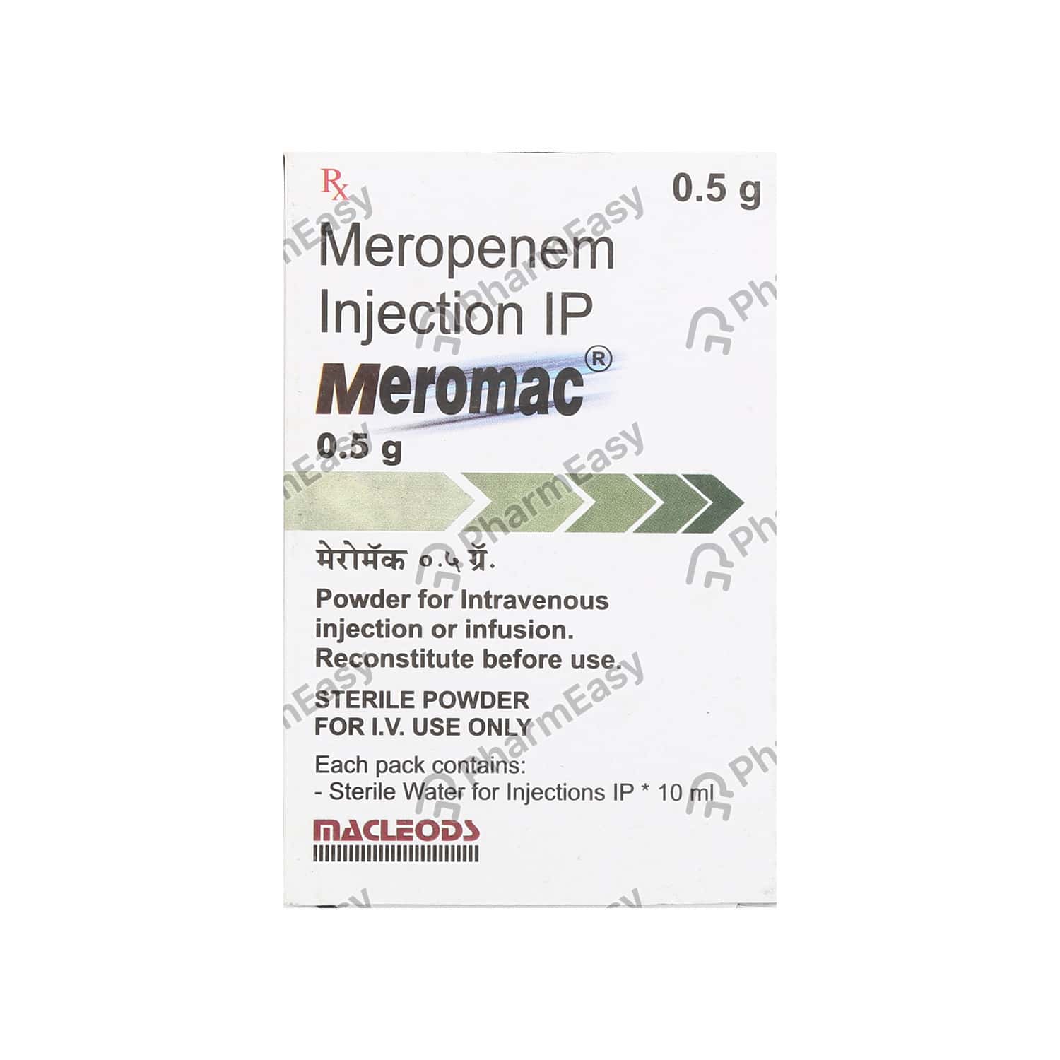 Meromac 500 MG Powder For Injection (500) - Uses, Side Effects, Dosage ...
