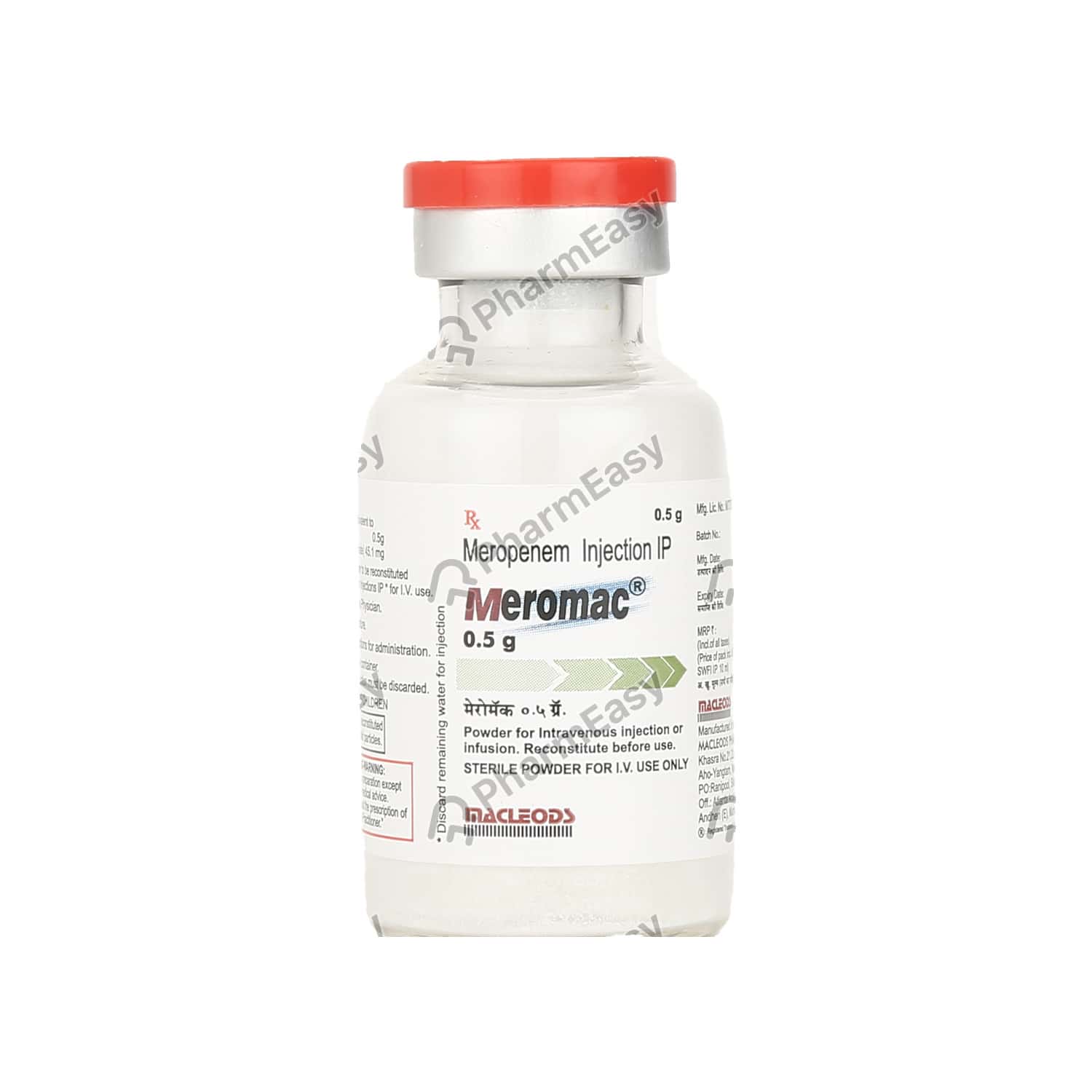 Meromac 500 MG Powder For Injection (500) - Uses, Side Effects, Dosage ...