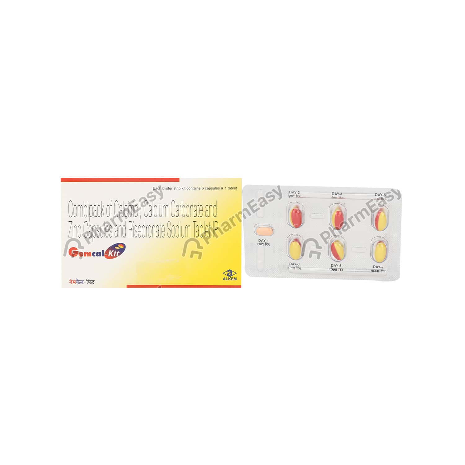Gemcal Kit 500 MG Tablet (1) - Uses, Side Effects, Dosage, Composition ...
