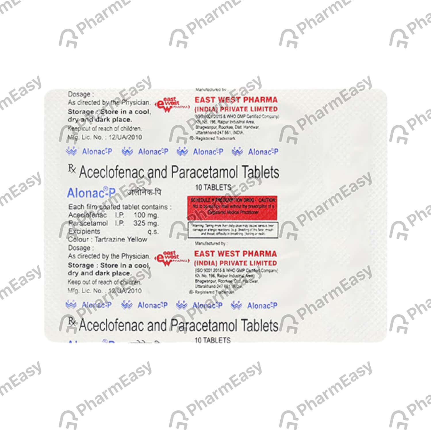 Alonac P Strip Of 10 Tablets: Uses, Side Effects, Price & Dosage ...