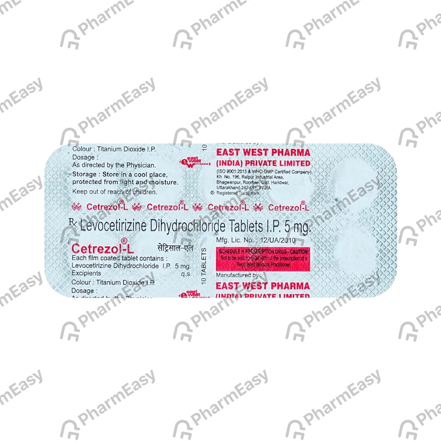 Cetrezol L 5 MG Tablet (10): Uses, Side Effects, Price & Dosage | PharmEasy