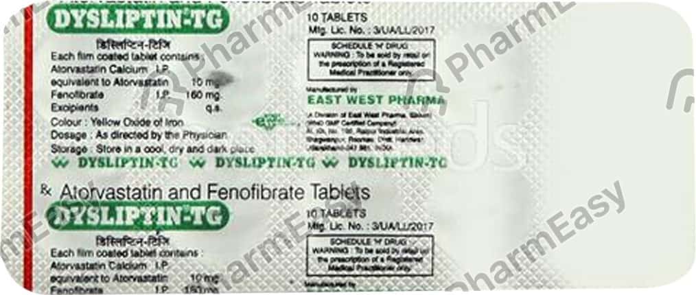 Dysliptin Tg Tablet: Uses, Side Effects, Price, Dosage & Composition ...