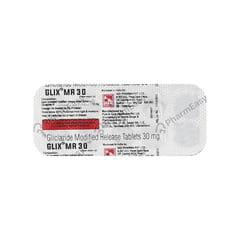 Glix Mr 30 MG Tablet (10) - Uses, Side Effects, Dosage, Composition ...
