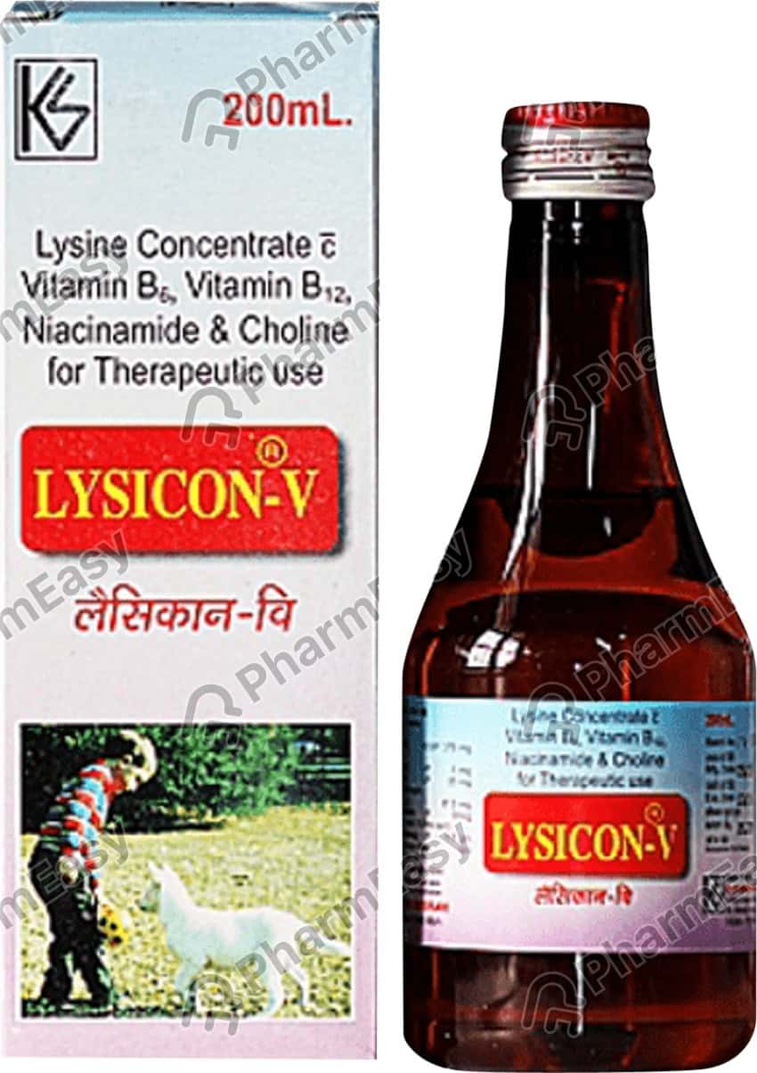 Buy Lysicon V Syrup 200ml Online at Flat 15% OFF | PharmEasy