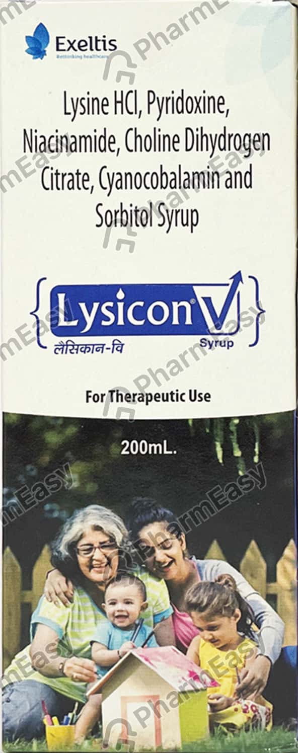 Buy Lysicon V Bottle Of 200ml Syrup Online & Save Up to 24% at PharmEasy