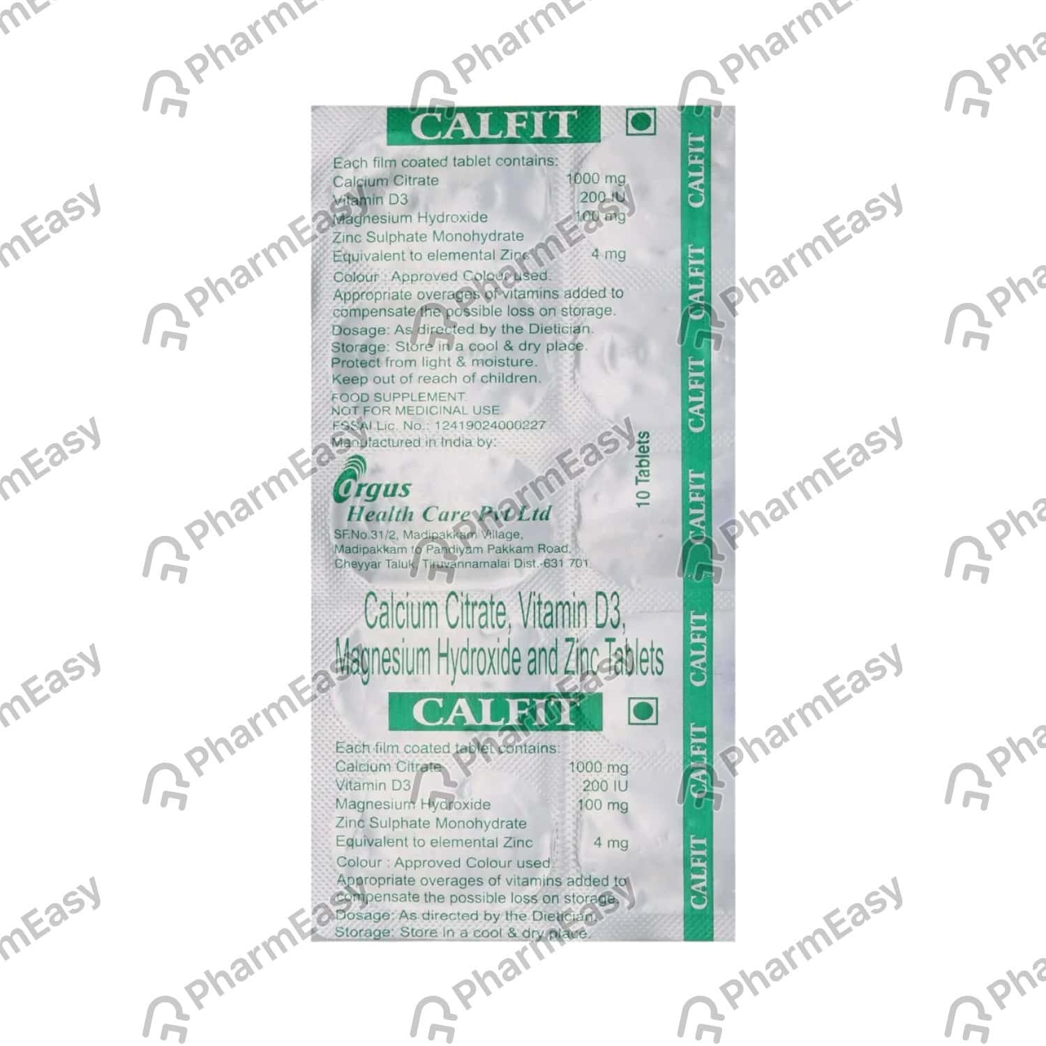 Calfit Strip Of 10 Tablets: Uses, Side Effects, Price & Dosage | PharmEasy