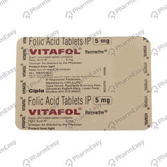 Vitafol 5 MG Tablet (10): Uses, Side Effects, Price & Dosage | PharmEasy
