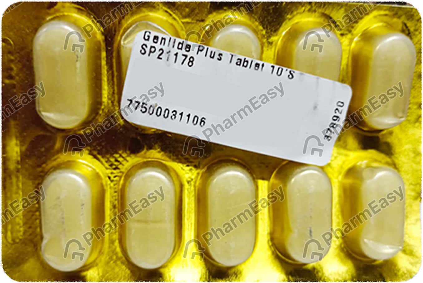 Genlide Plus Strip Of 10 Tablets: Uses, Side Effects, Price & Dosage ...