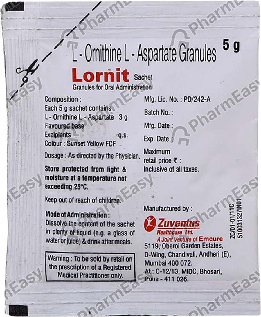 Buy Lornit 3 G Granules (5) Online at Flat 15% OFF | PharmEasy