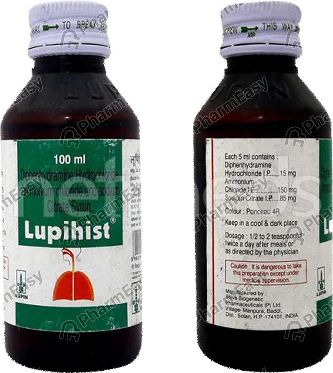 Buy Lupihist Bottle Of 100ml Syrup Online at Flat 15% OFF | PharmEasy