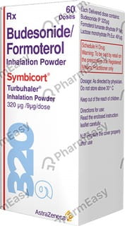 Symbicort 320/9 Mcg Box Of 60md Turbuhaler: Uses, Side Effects, Price ...