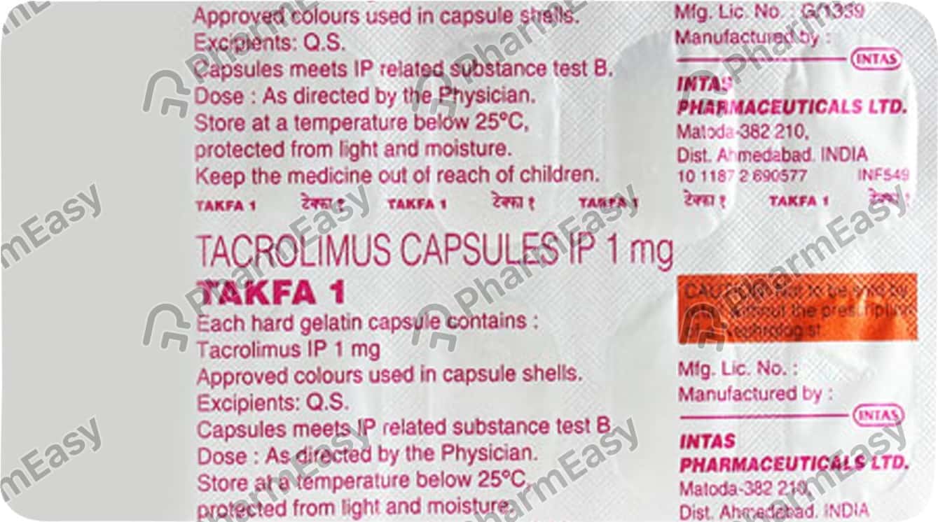 Takfa 1 MG Capsule (10): Uses, Side Effects, Price & Dosage | PharmEasy
