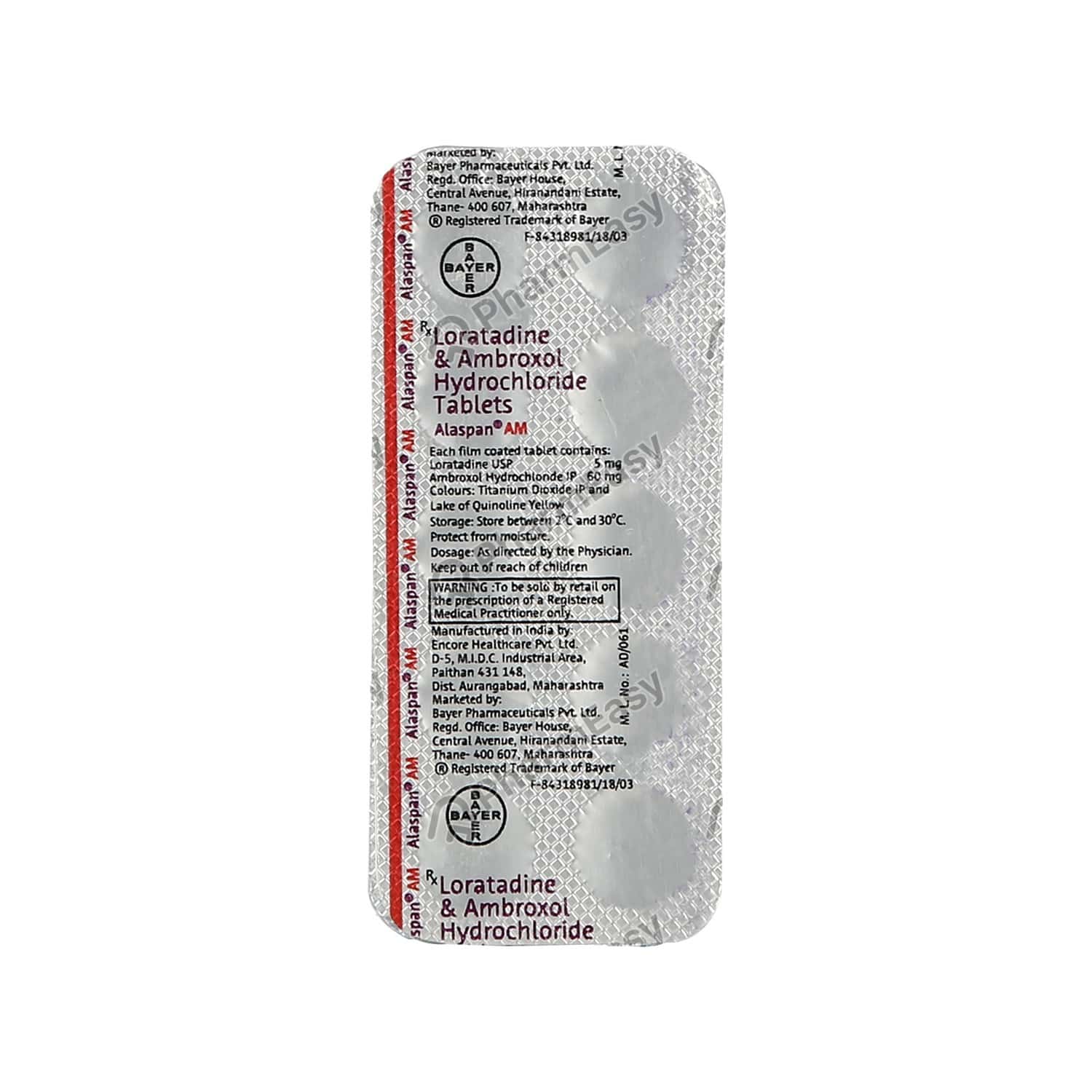 Buy Alaspan Am Strip Of 10 Tablets Online at Flat 18% OFF* | PharmEasy