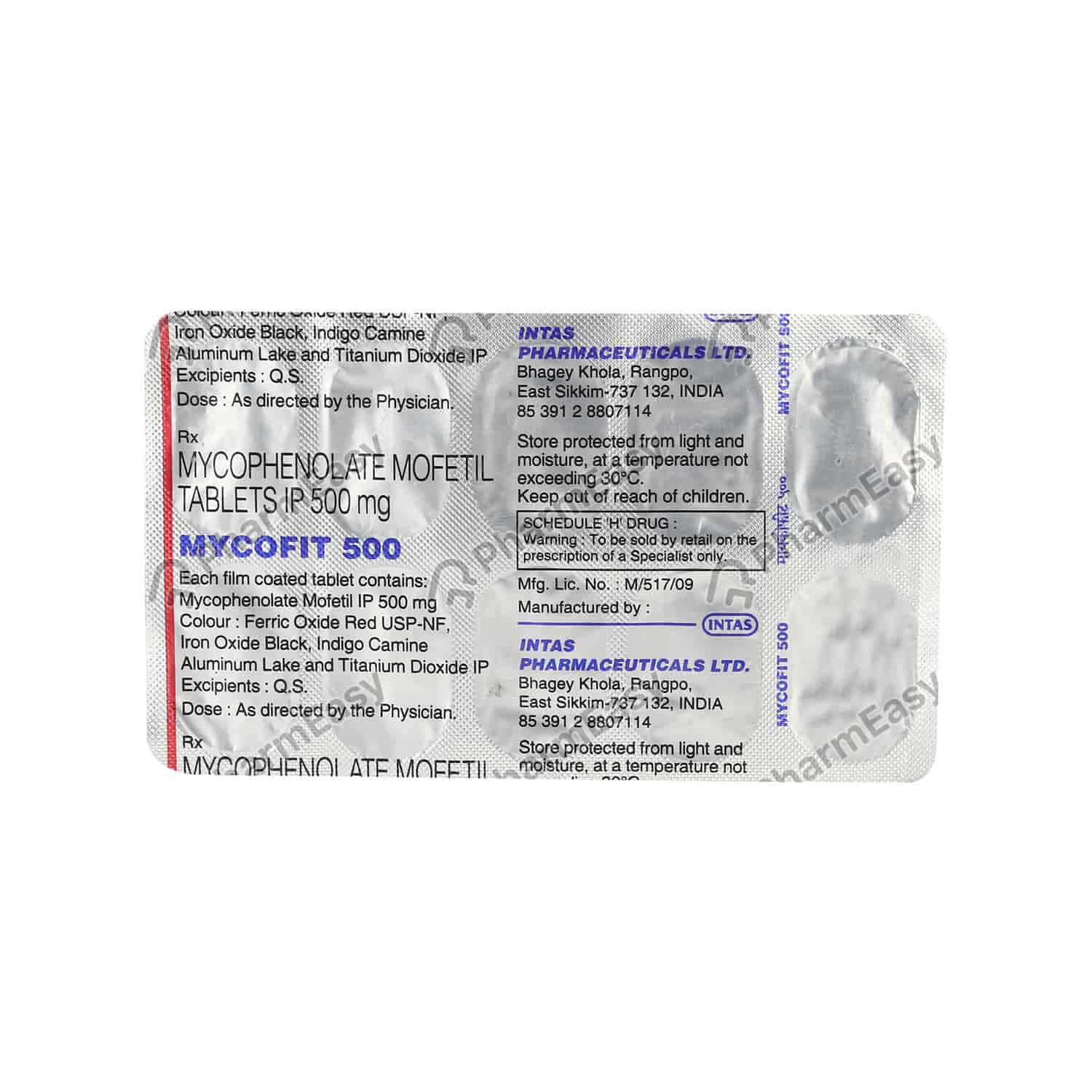 Buy Mycofit 500mg Tablet Online at Flat 18% OFF* | PharmEasy