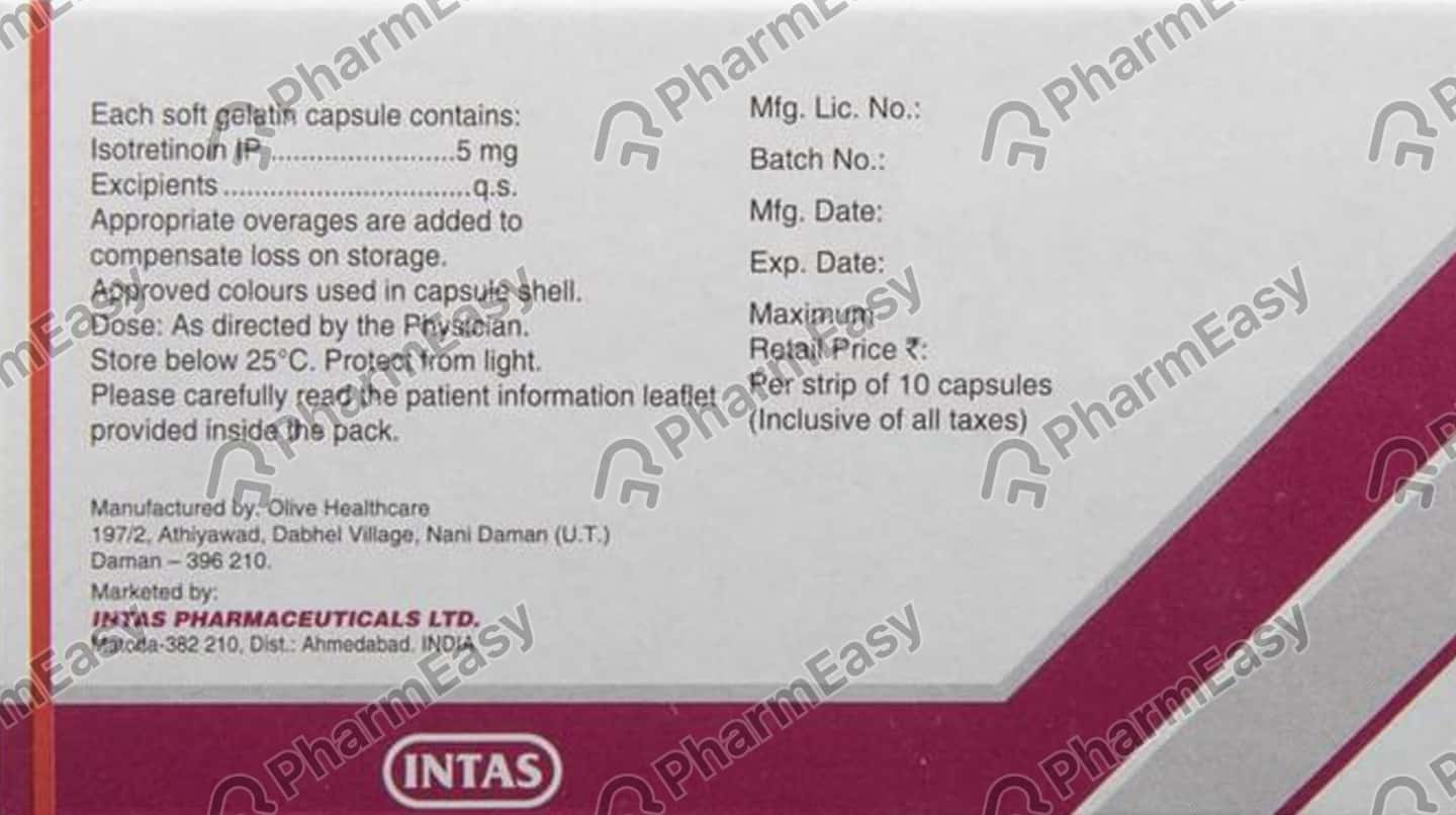 Tretiva 5 MG Capsule (10): Uses, Side Effects, Price & Dosage | PharmEasy