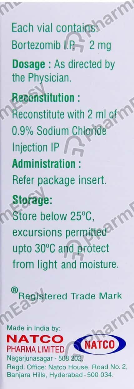 Bortenat 2 MG Powder For Injection (1): Uses, Side Effects, Price ...