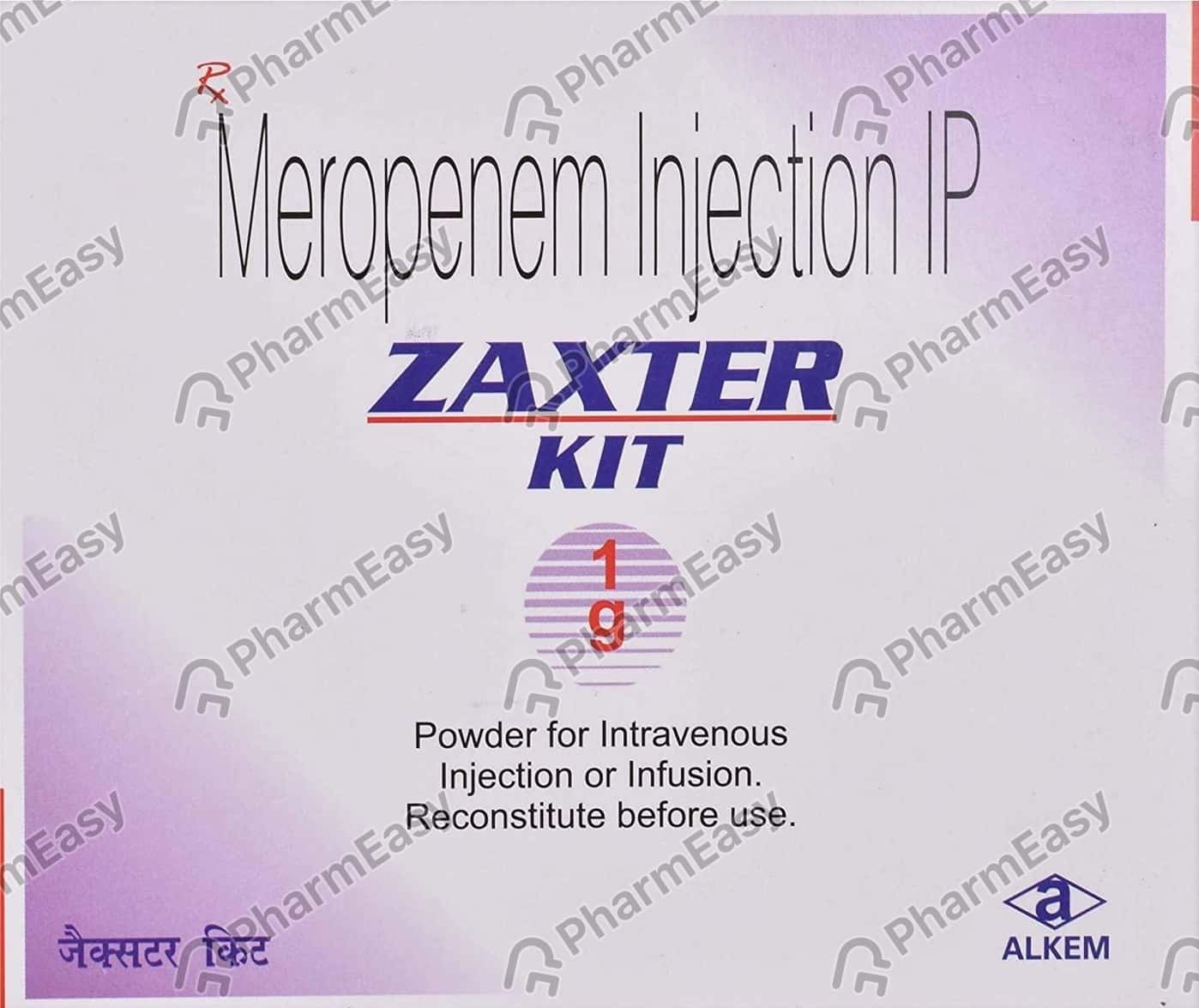 Zaxter 1 G Powder For Injection (1): Uses, Side Effects, Price & Dosage ...