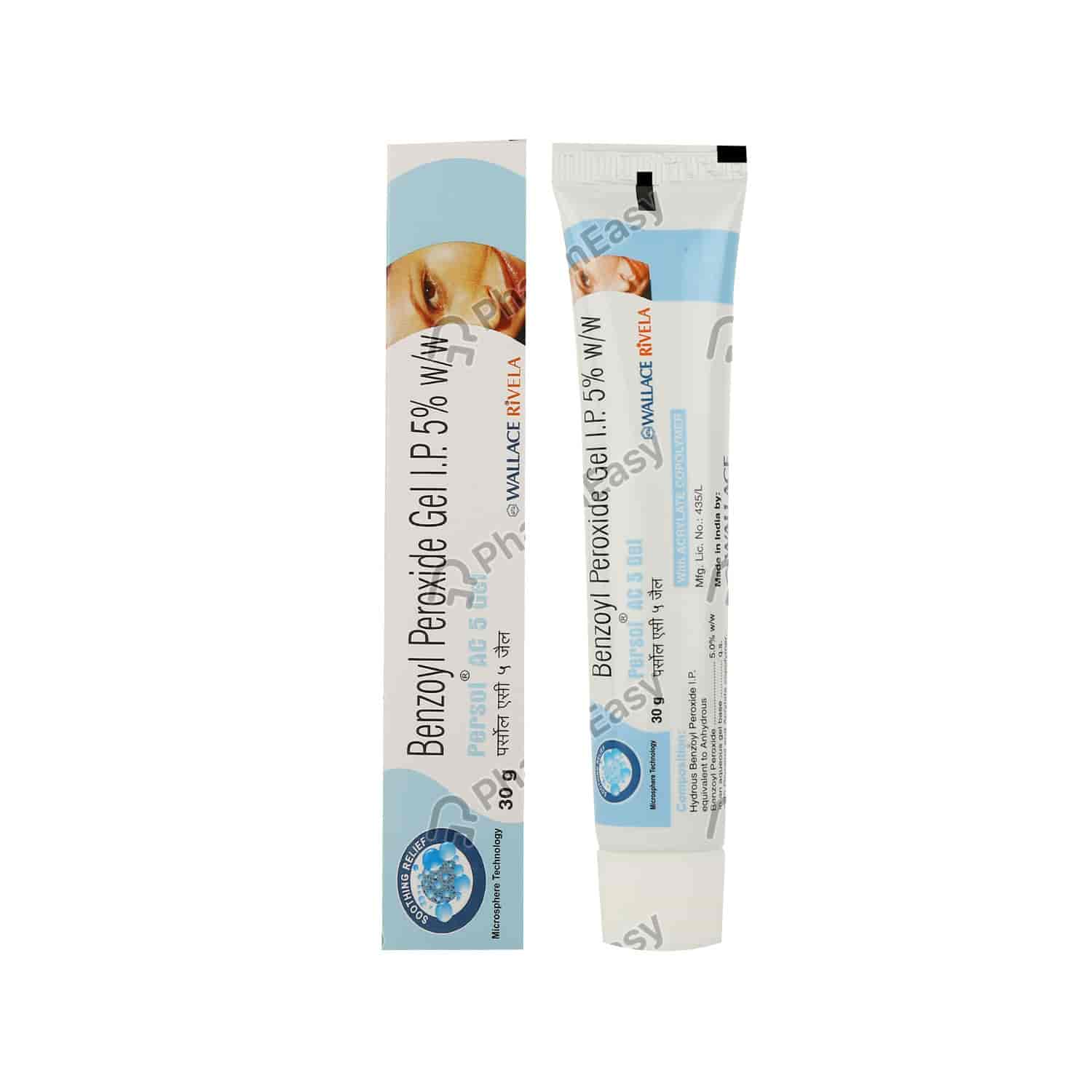 Buy Persol Ac 5% Gel 20gm Online at Flat 18% OFF* | PharmEasy