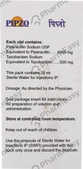 Pipzo 4.5gm Dry Vial Of 1 Powder For Injection: Uses, Side Effects ...