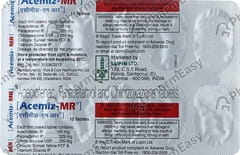 Acemiz Mr Strip Of 10 Tablets: Uses, Side Effects, Price & Dosage ...