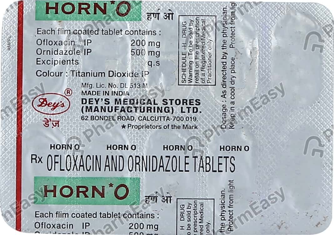 Woflox Oz Strip Of 10 Tablets: Uses, Side Effects, Price & Dosage ...