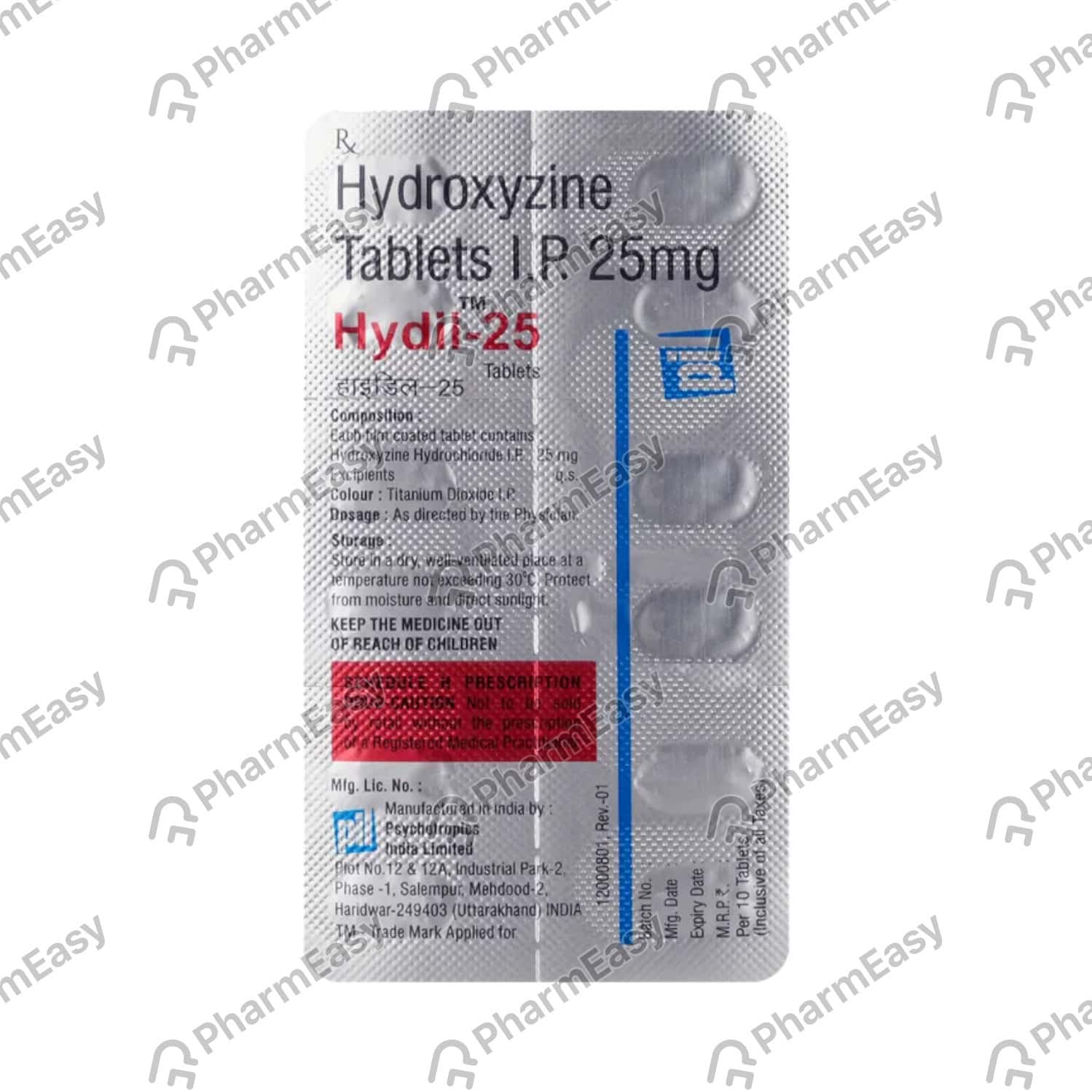 Hydil 25 MG Tablet (10): Uses, Side Effects, Price & Dosage | PharmEasy