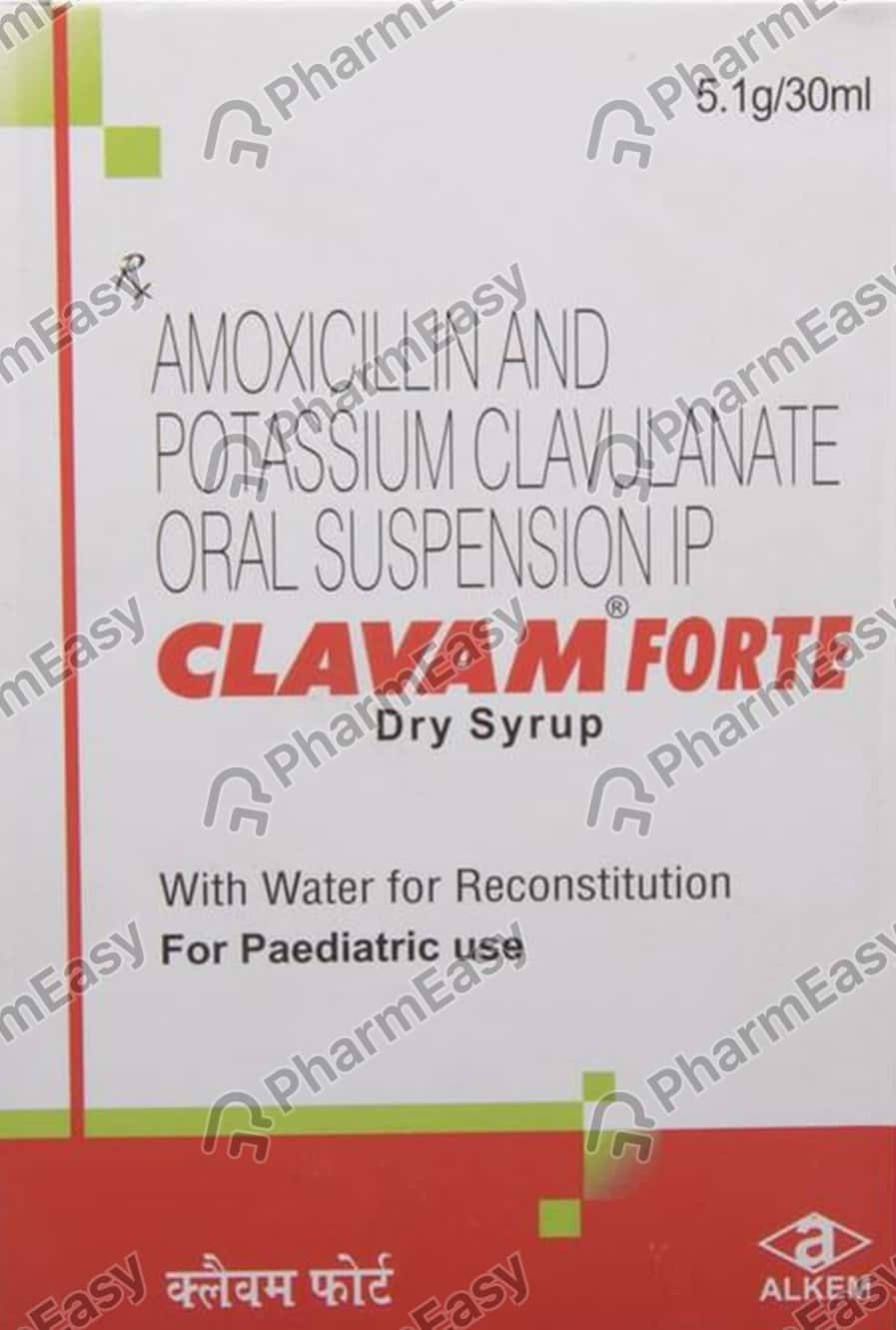 Clavam Forte Dry Syrup: Uses, Side-effects, Price, Dosage & More Info ...