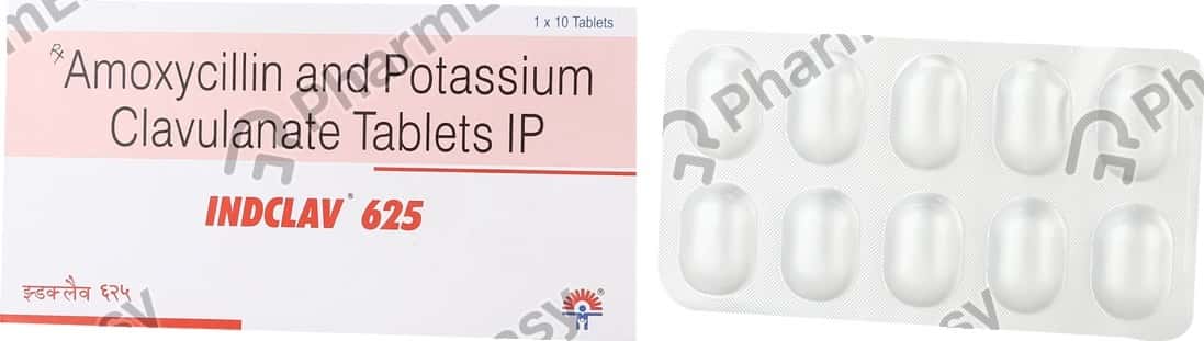 Indclav 625mg Strip Of 10 Tablets: Uses, Side Effects, Price & Dosage ...