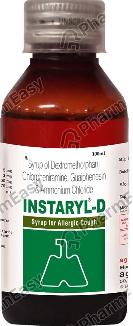 Buy Instaryl D Bottle Of 100ml Syrup Online at Flat 15% OFF | PharmEasy