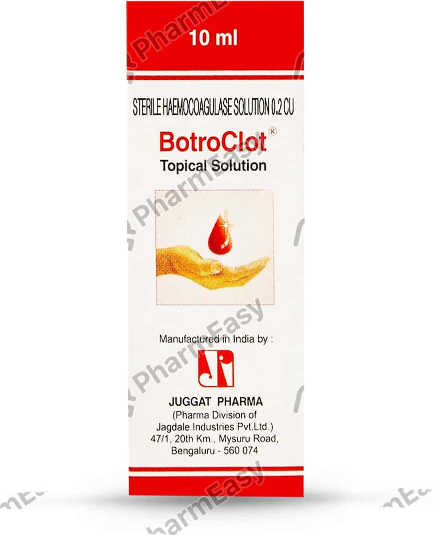 Buy Botroclot 0.2 IU Solution (10) Online at Flat 15% OFF | PharmEasy