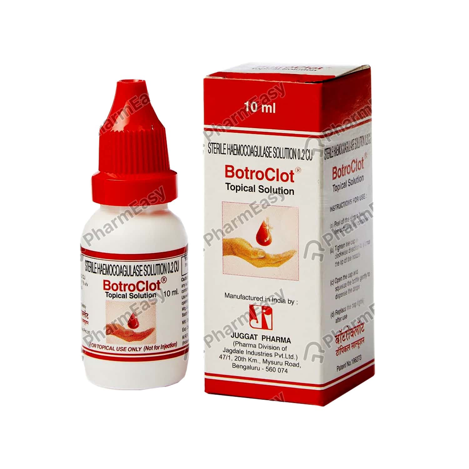 Buy Botroclot 0.2 IU Liquid For Skin Application (10) Online at Flat 18 ...