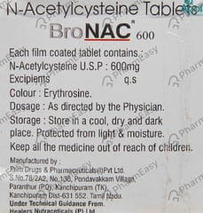 Bronac 600 MG Tablet (10): Uses, Side Effects, Price & Dosage | PharmEasy