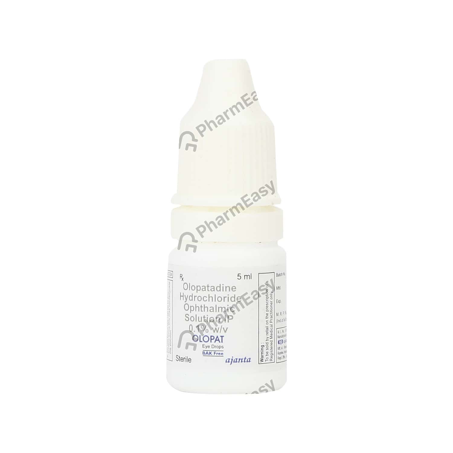 Olopat 0.1 % Eye Drop (5) - Uses, Side Effects, Dosage, Composition ...