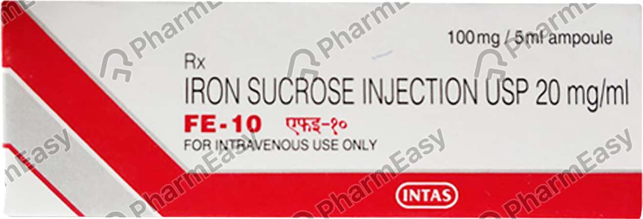 Fe 10 20 MG/ML Injection (5): Uses, Side Effects, Price & Dosage ...