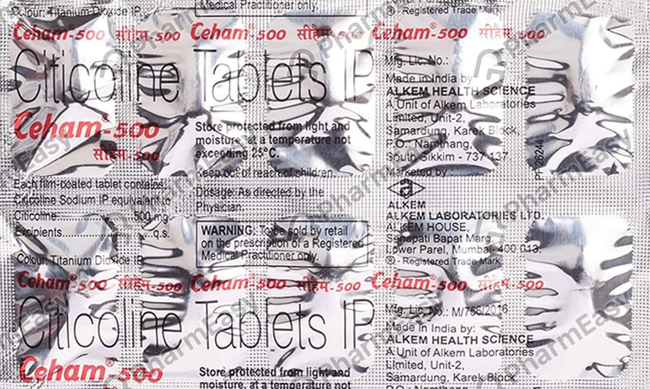 Ceham 500 MG Tablet (10): Uses, Side Effects, Price & Dosage | PharmEasy