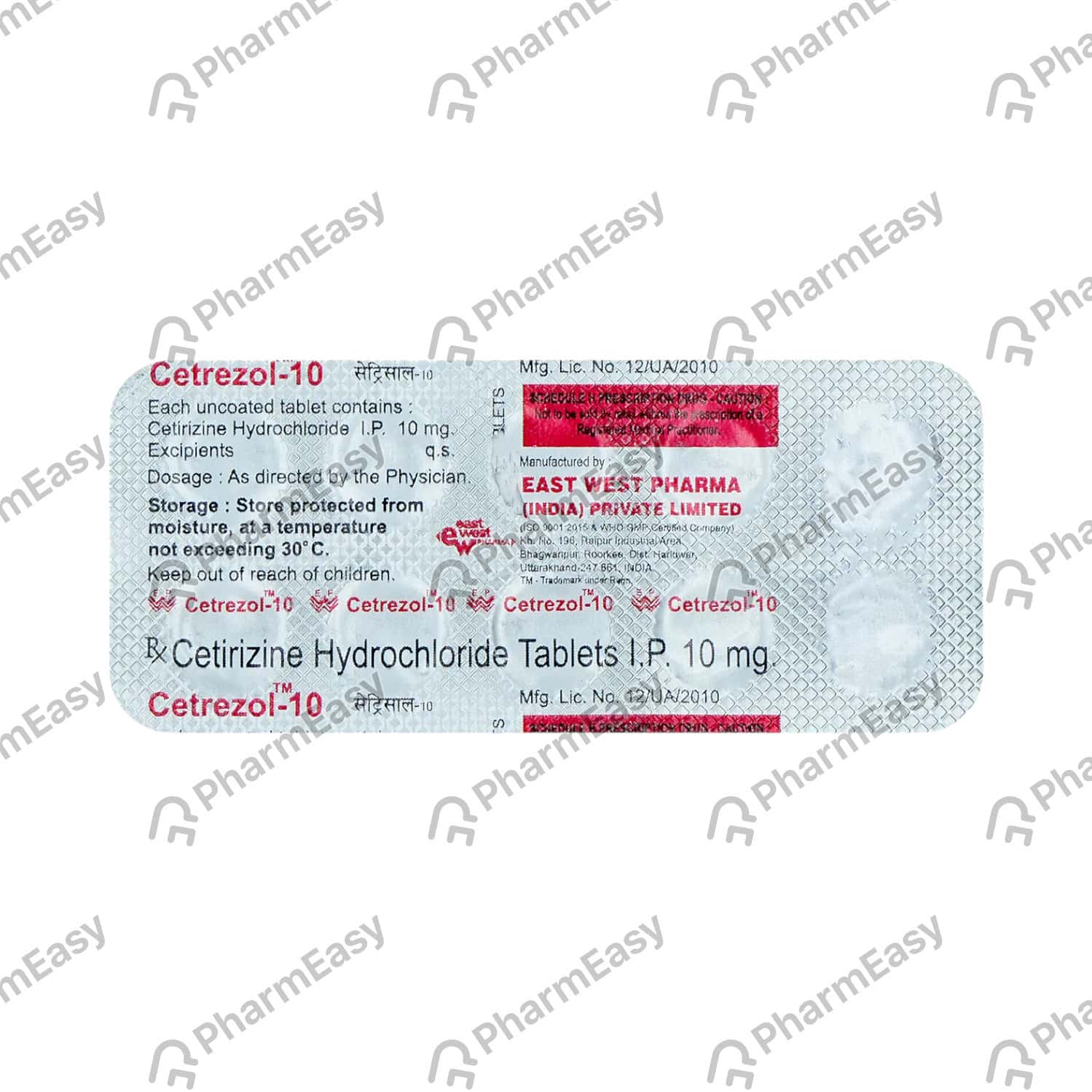 Cetrezol 10 MG Tablet (10): Uses, Side Effects, Price & Dosage | PharmEasy