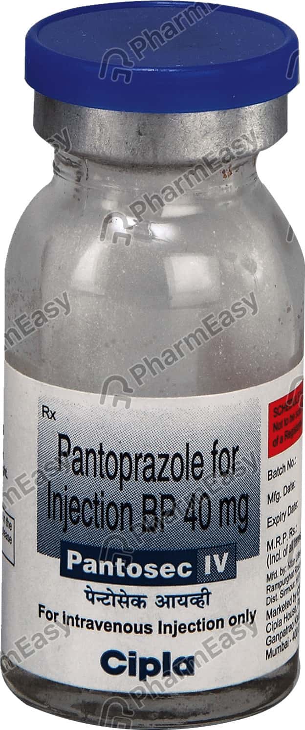 Pantosec 40 MG Powder For Injection (1): Uses, Side Effects, Price ...