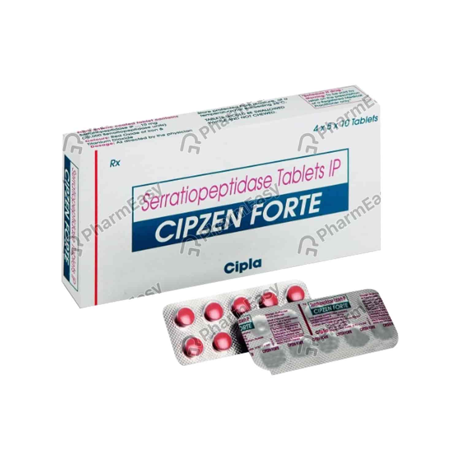 Cipzen Forte Tab - Uses, Side Effects, Dosage, Composition & Price ...