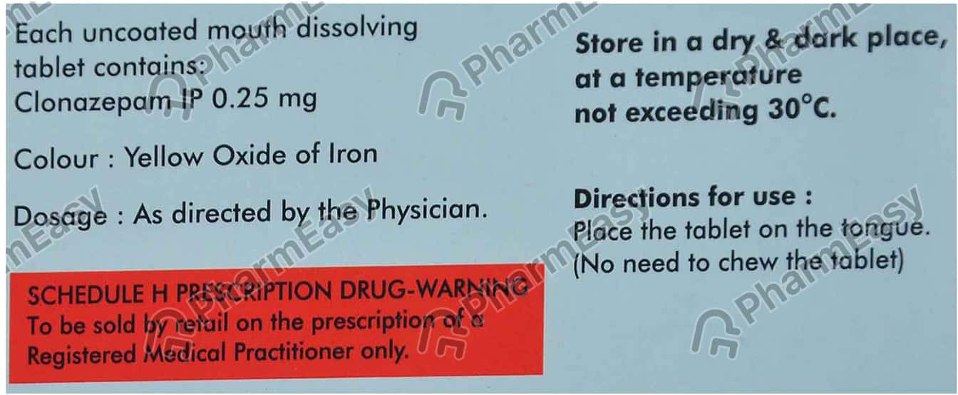 Petril Md 0.25 MG Tablet (10): Uses, Side Effects, Price & Dosage ...